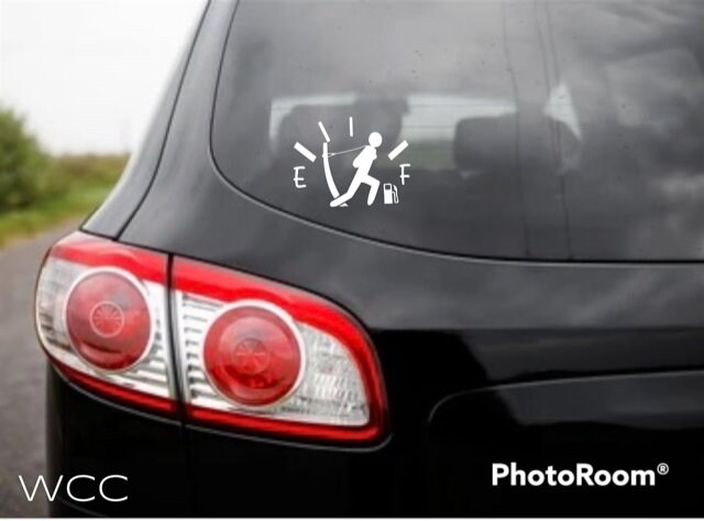 Empty Gas Tank Decal Gas Tank Decal Funny Decal - Etsy