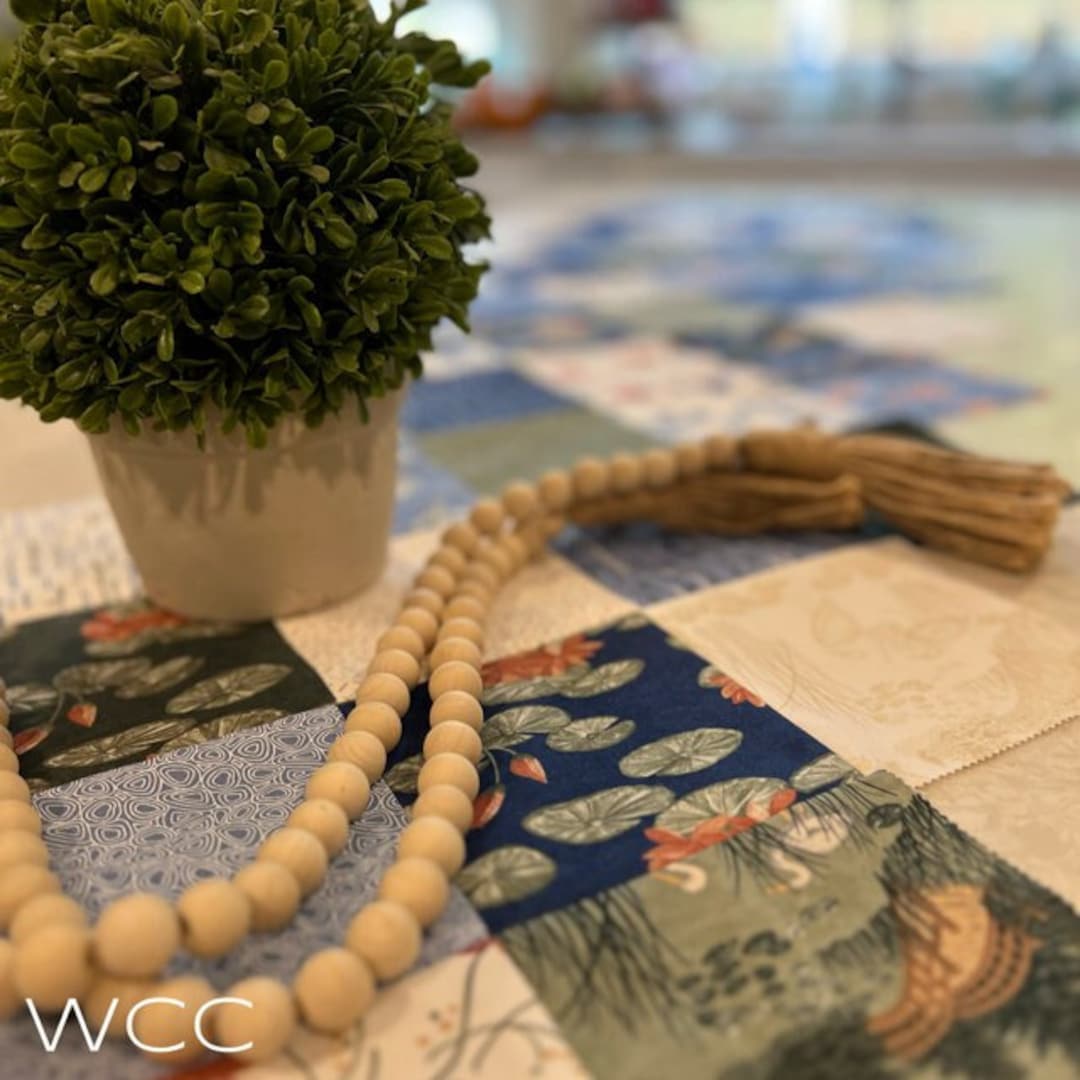 Spring/summer Table Runner | Zigzag Table Runner | Watermarks Table ...