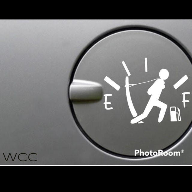 Empty Gas Tank Decal Gas Tank Decal Funny Decal - Etsy