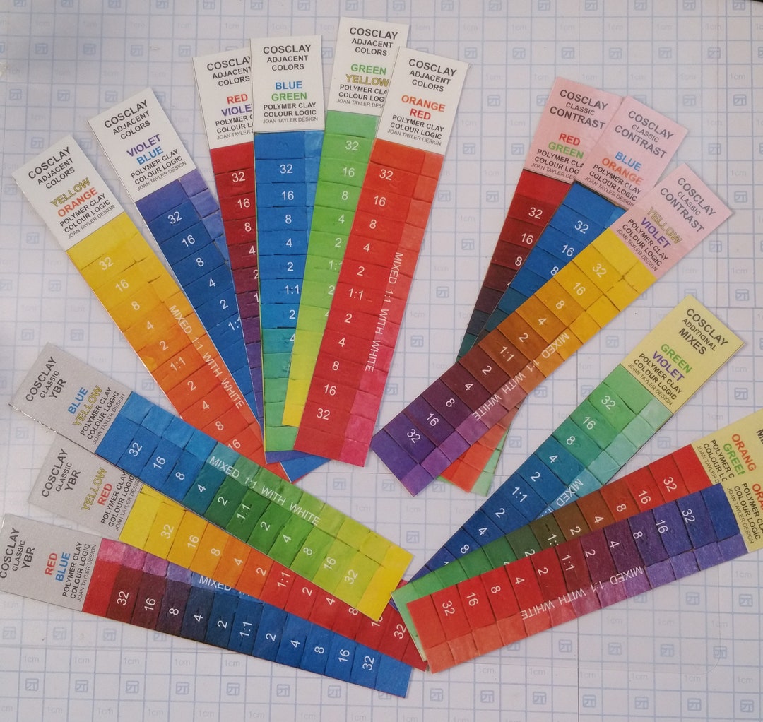 Downloadable Cosclay Deco Stepped Colour Cards - Etsy