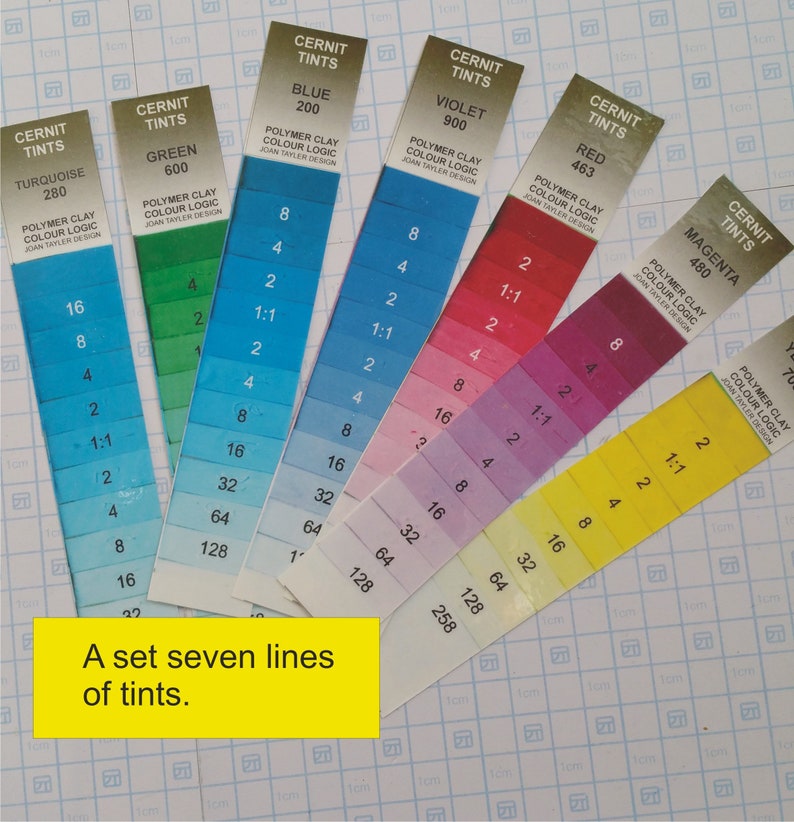 Downloadable Cernit Stepped Colour Cards - Etsy