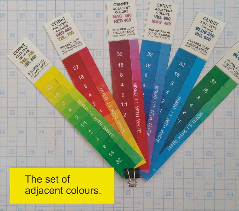 Downloadable Cernit Stepped Colour Cards - Etsy