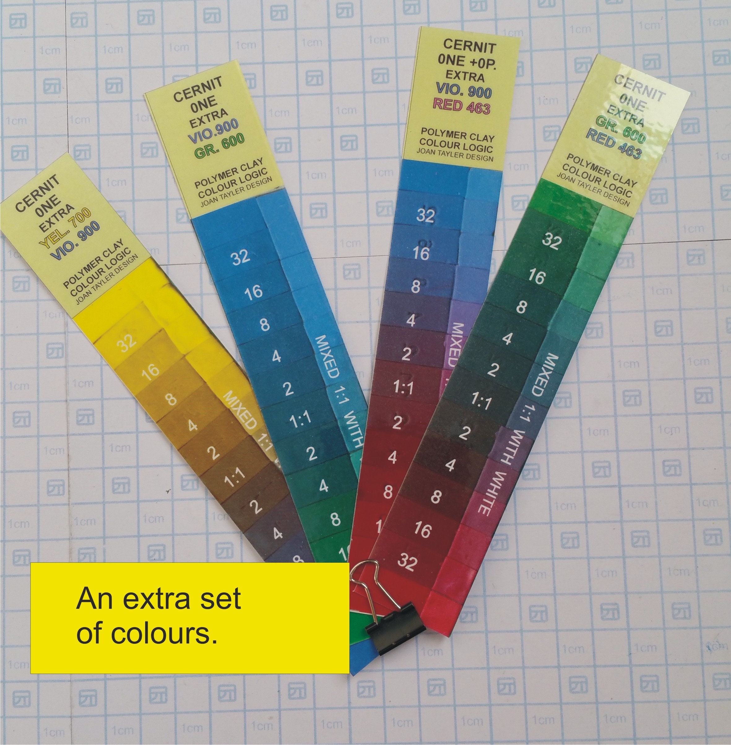 Downloadable Cernit Stepped Colour Cards - Etsy