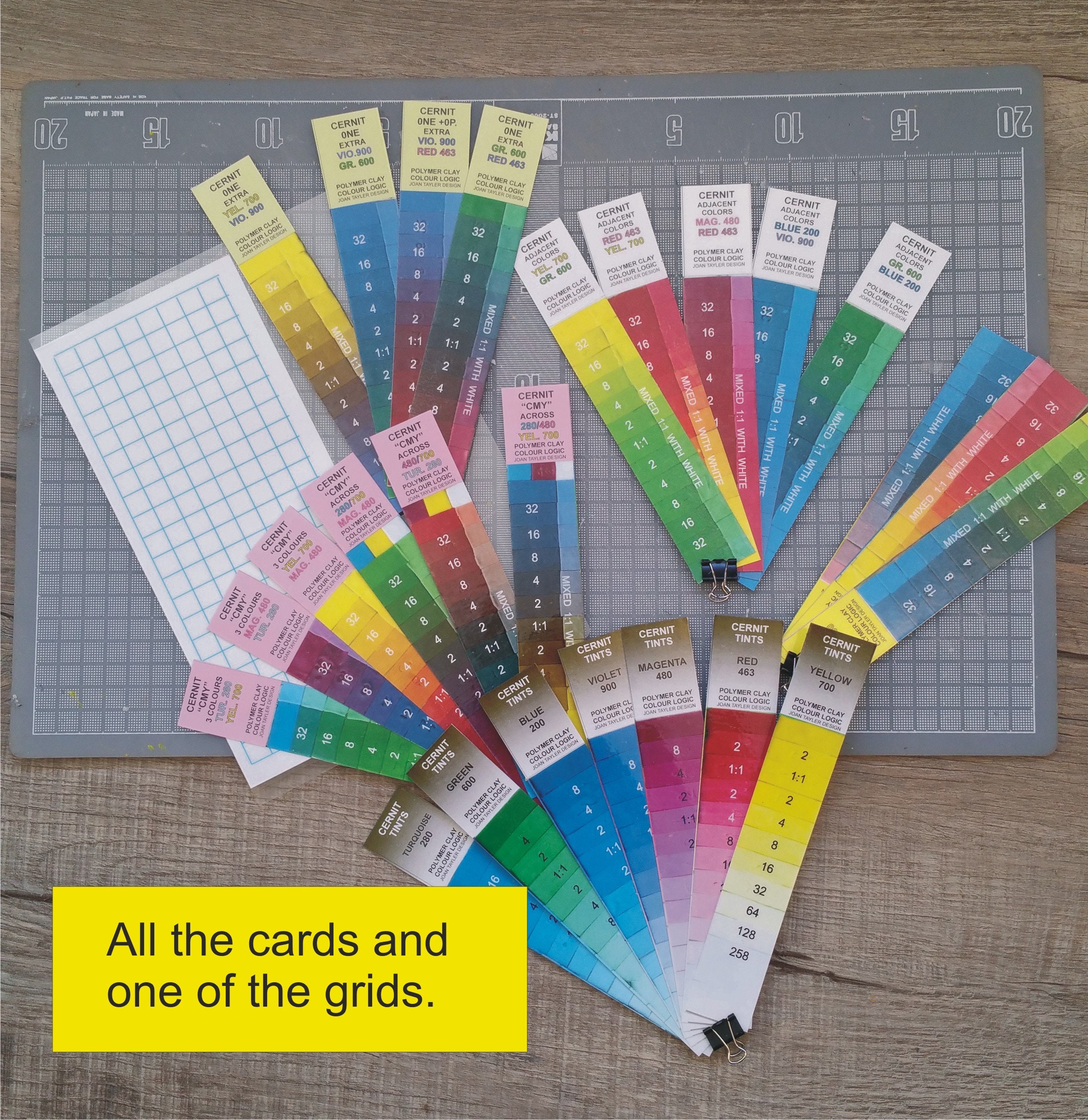 Downloadable Cernit Stepped Colour Cards - Etsy