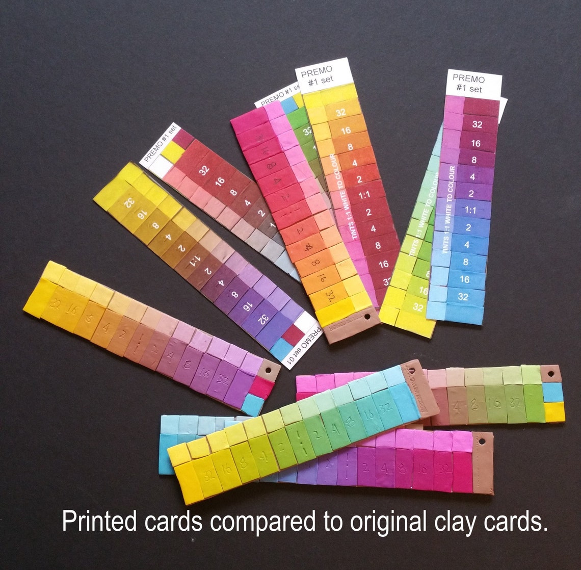 Premo01 Colour Cards - Printed Colour Guides - for Turquoise 5505 ...