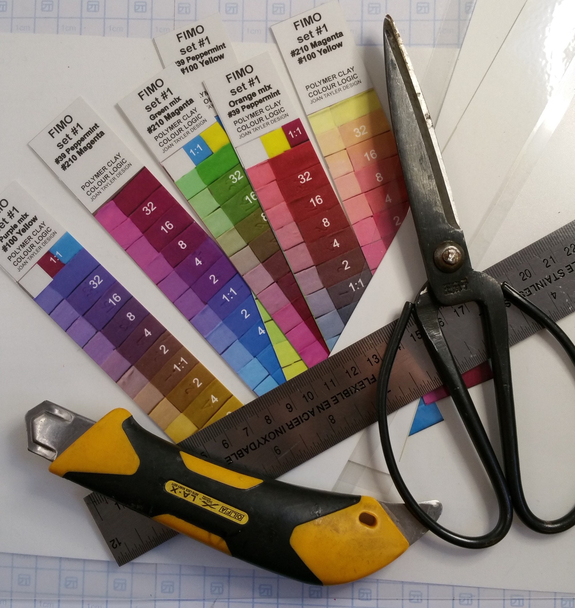 Downloadable Fimo01 Stepped Colour Cards - Etsy