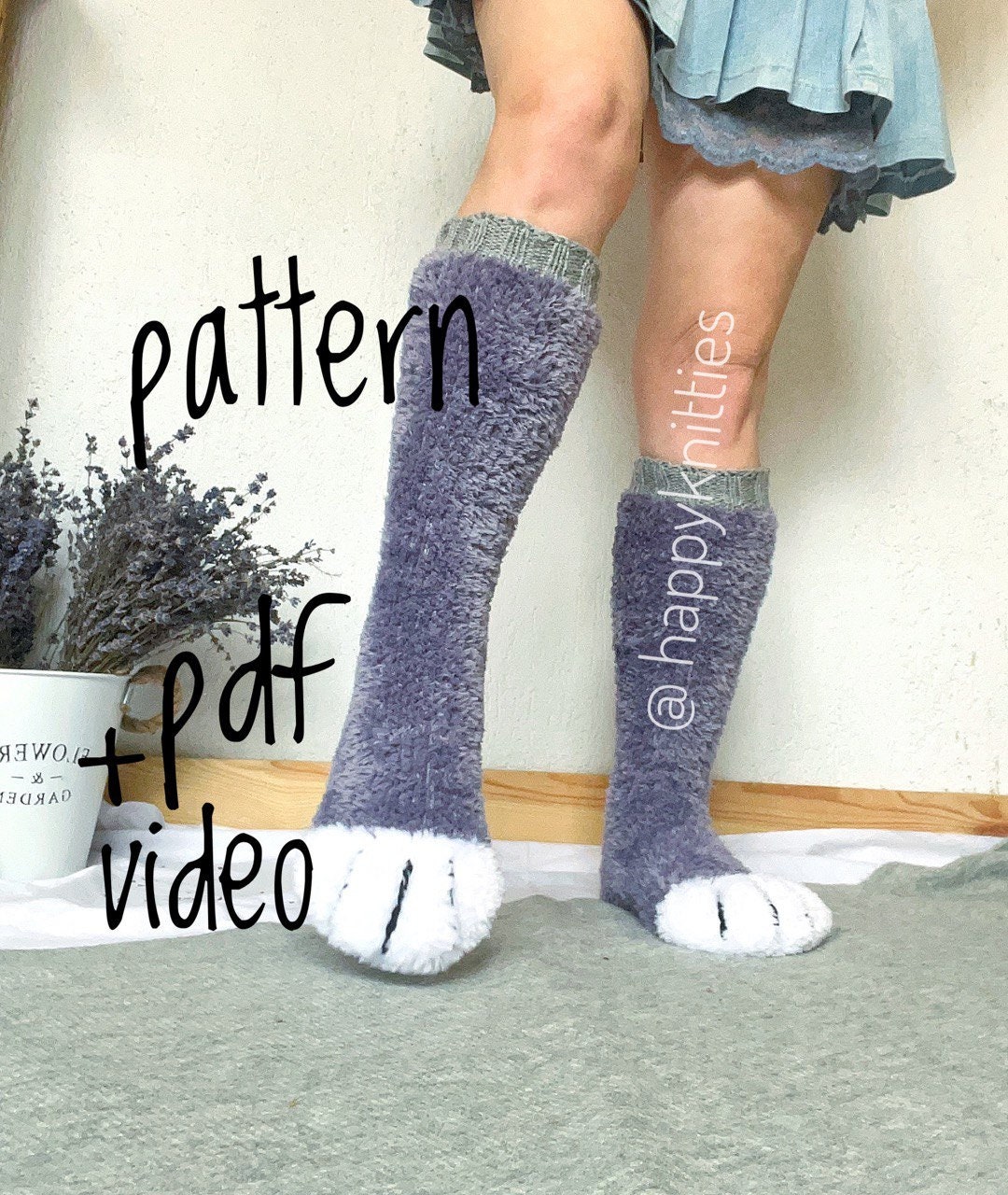 Digital Pattern, Socks Paws. Cool Socks, Paws (pattern) Sock Knitting ...