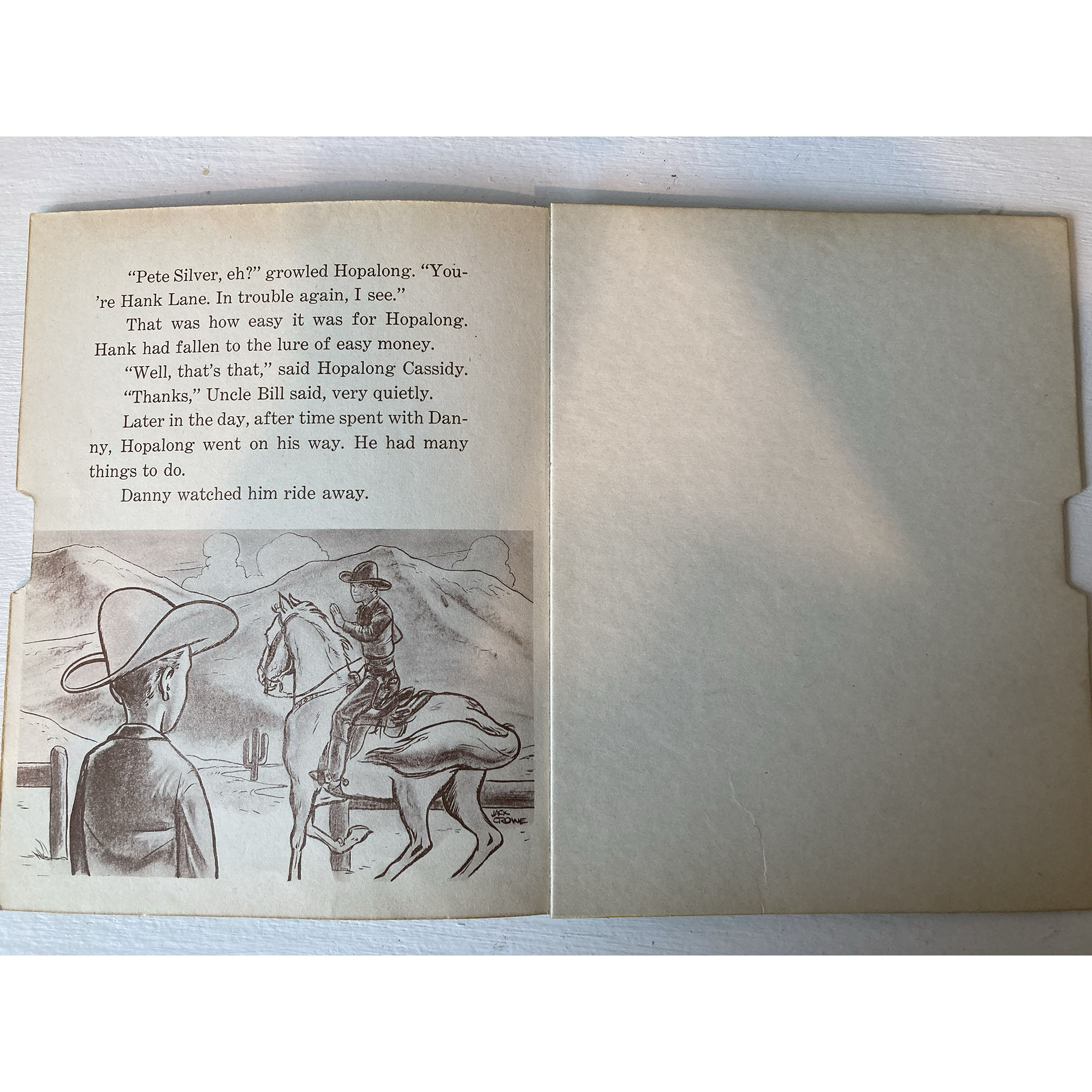 Vintage Hopalong Cassidy and His Young Friend Danny Book Vintage 1950 ...