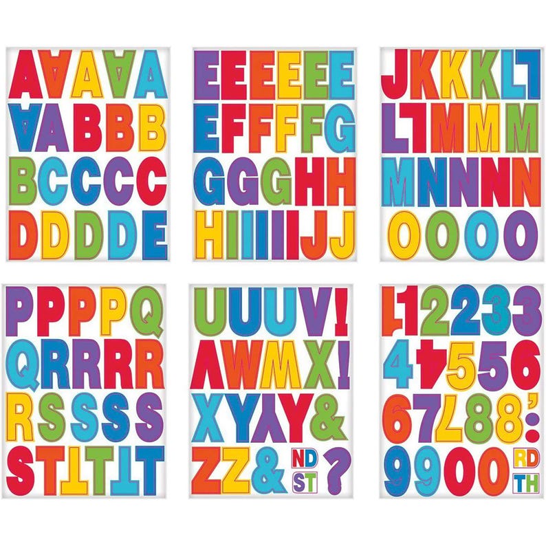 Customizable Giant Sign Banner With Adhesive Letters Numbers and ...