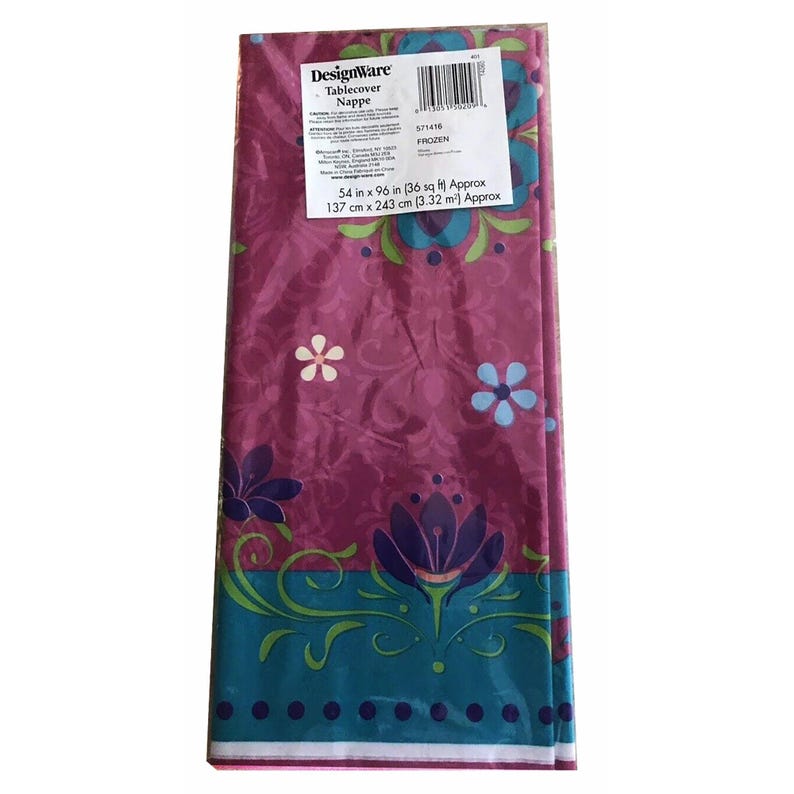 Disney's Frozen Plastic Table Cover Birthday Party Tableware and ...