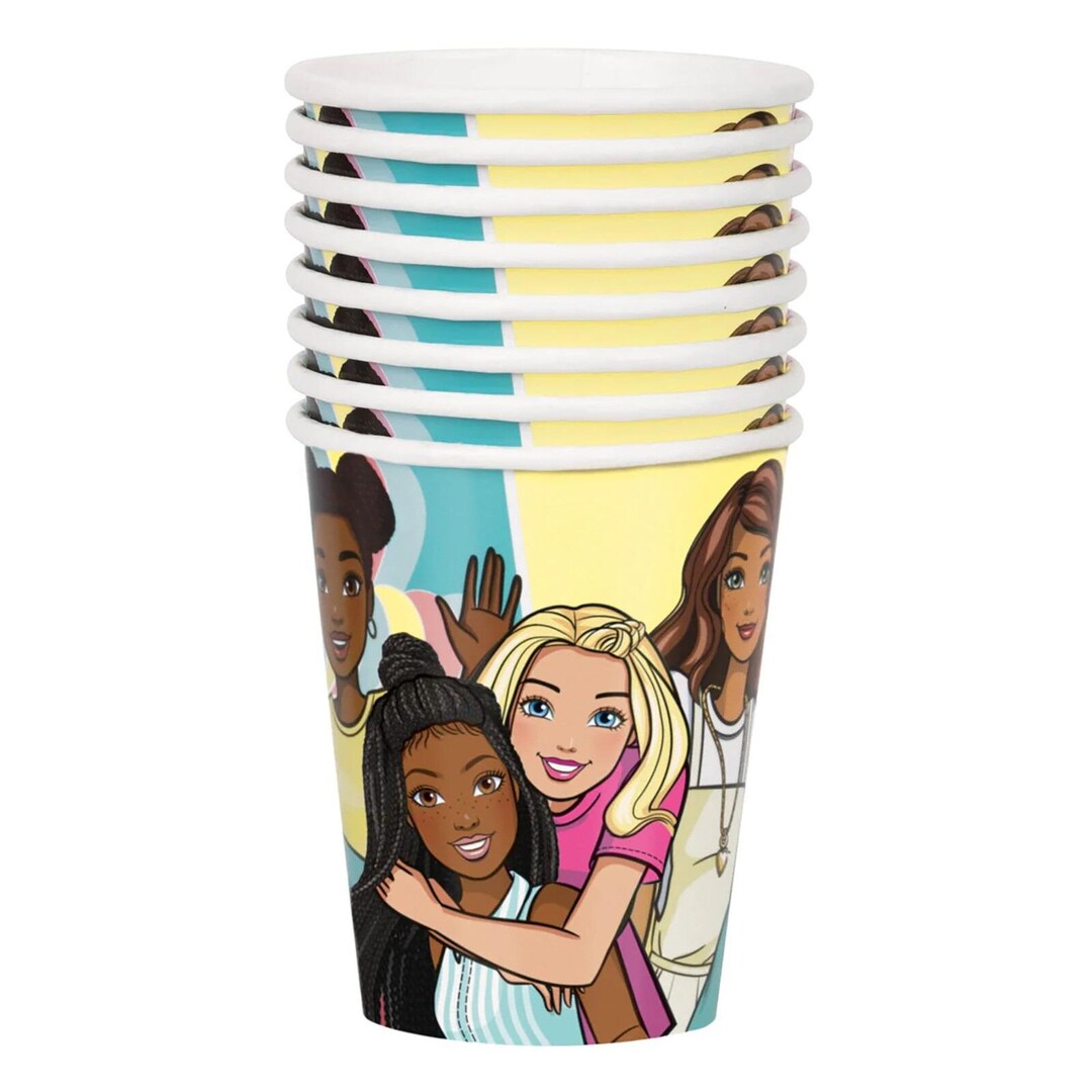 Barbie and Friends Paper Cups Birthday Party Tableware 9 Oz 8 Count - Etsy