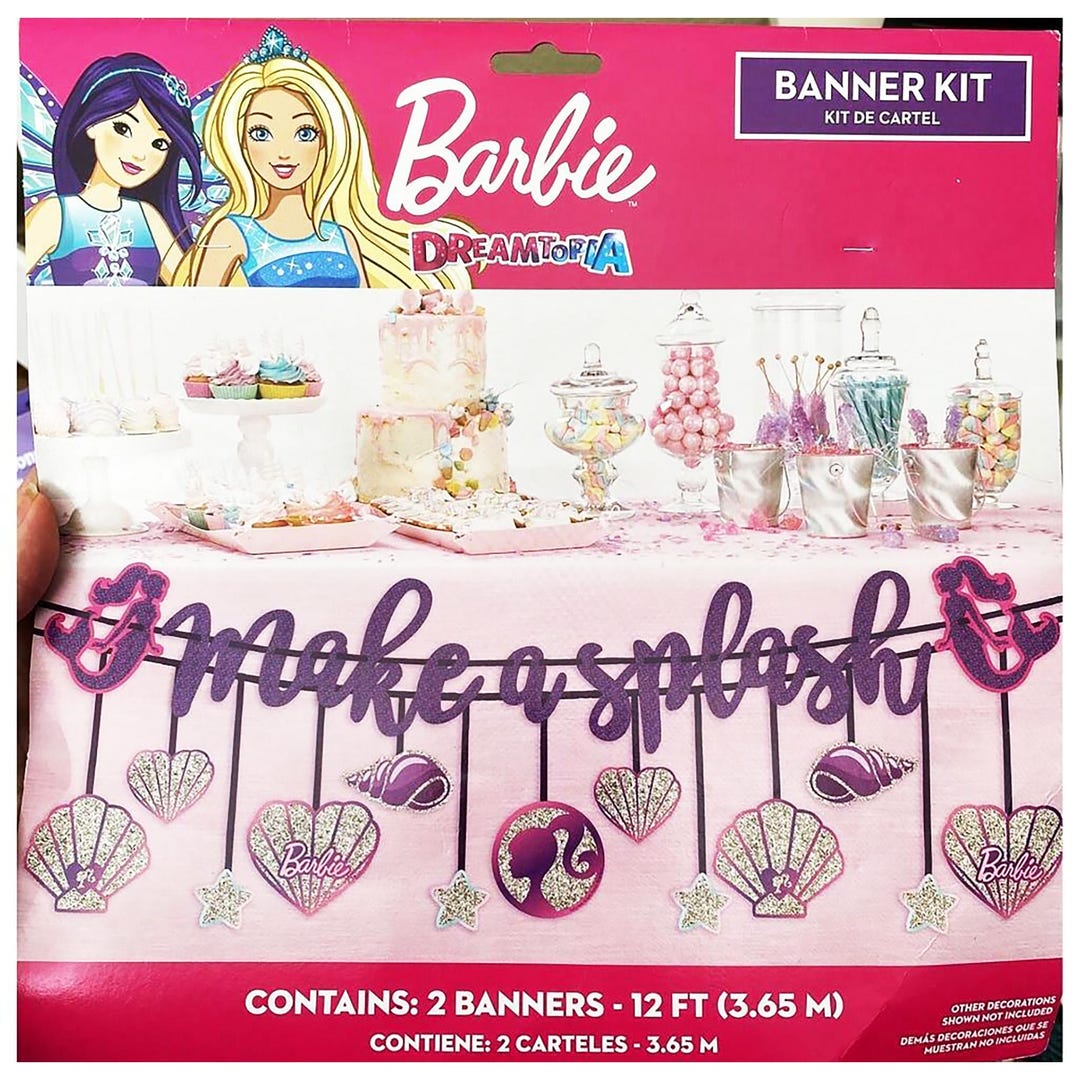 Barbie Dreamtopia Birthday Banner Kit 12 Foot Long New - Etsy