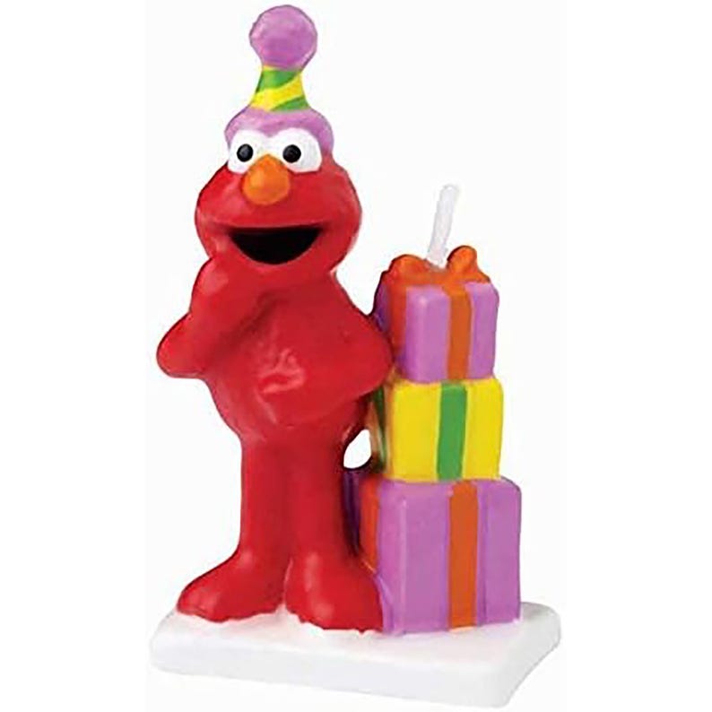 Elmo Sesame Street Birthday Candle 4.5 Tall - Etsy