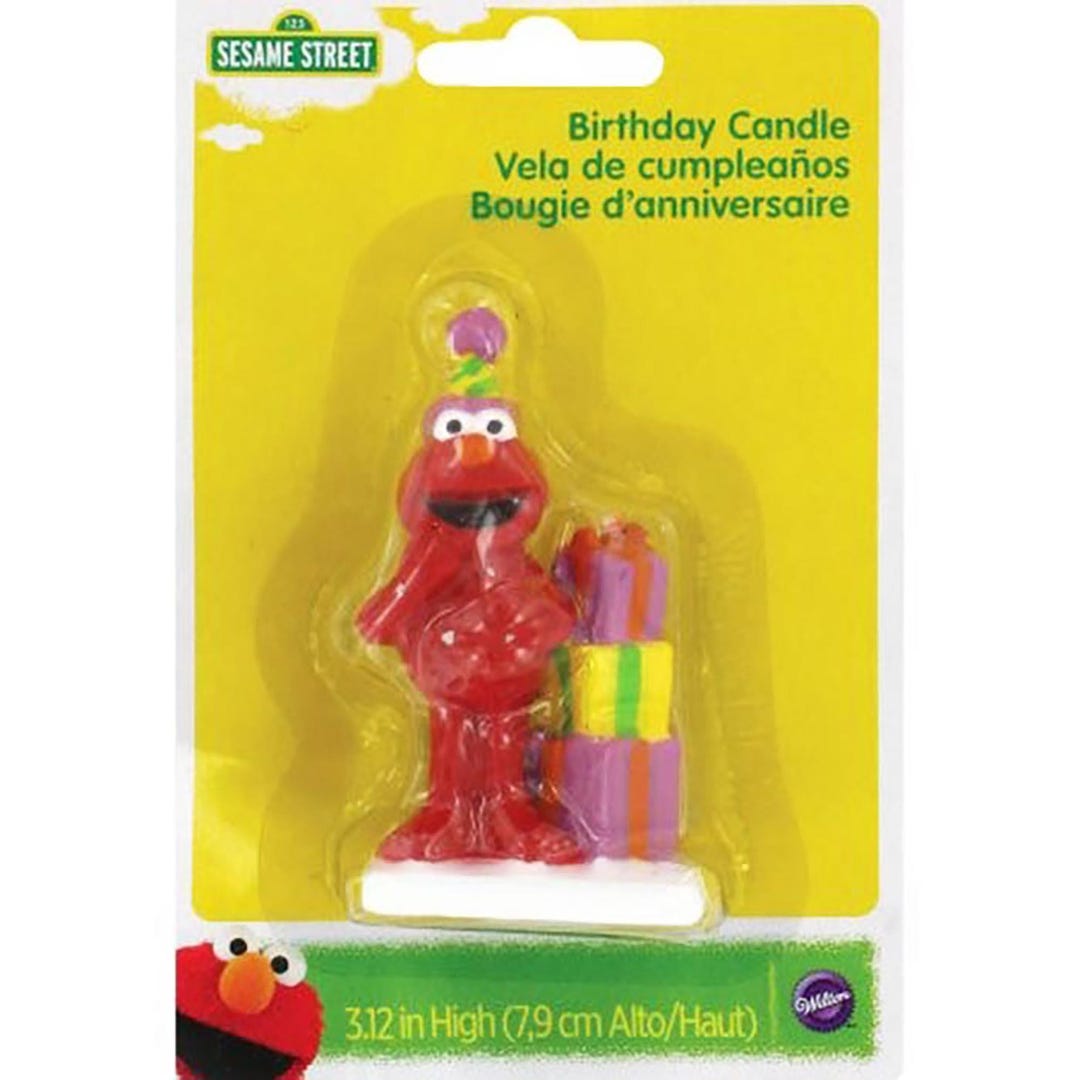 Elmo Sesame Street Birthday Candle 4.5 Tall - Etsy