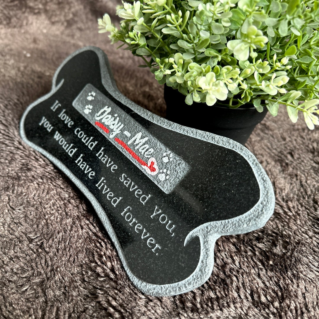 Pet Memorial, Pet Loss Gift, Pet Memorial, Dog Bone Memorial, Pet Grave ...