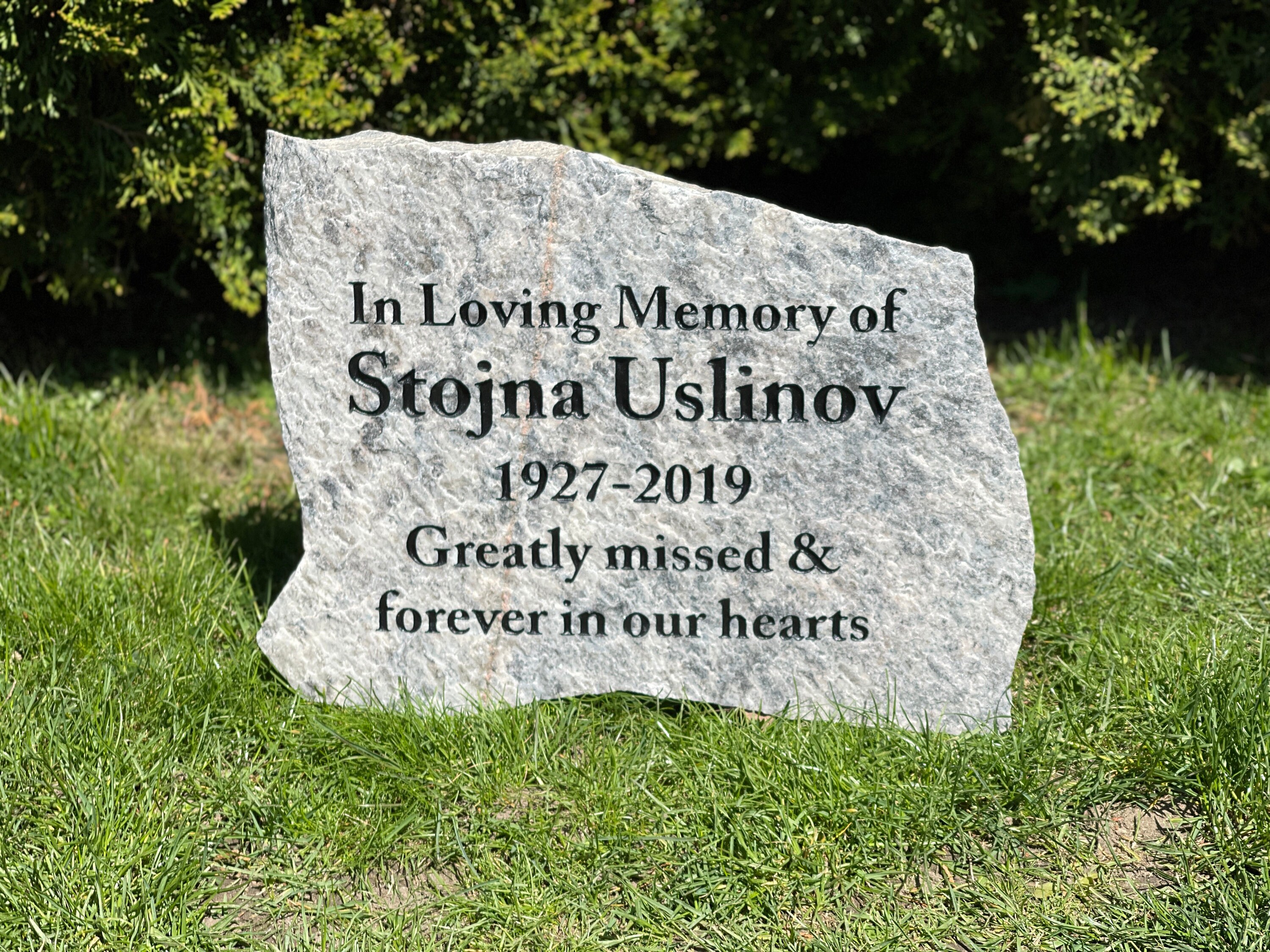 Memorial Memorial Stone in Loving Memory Loss of Loved One - Etsy Canada