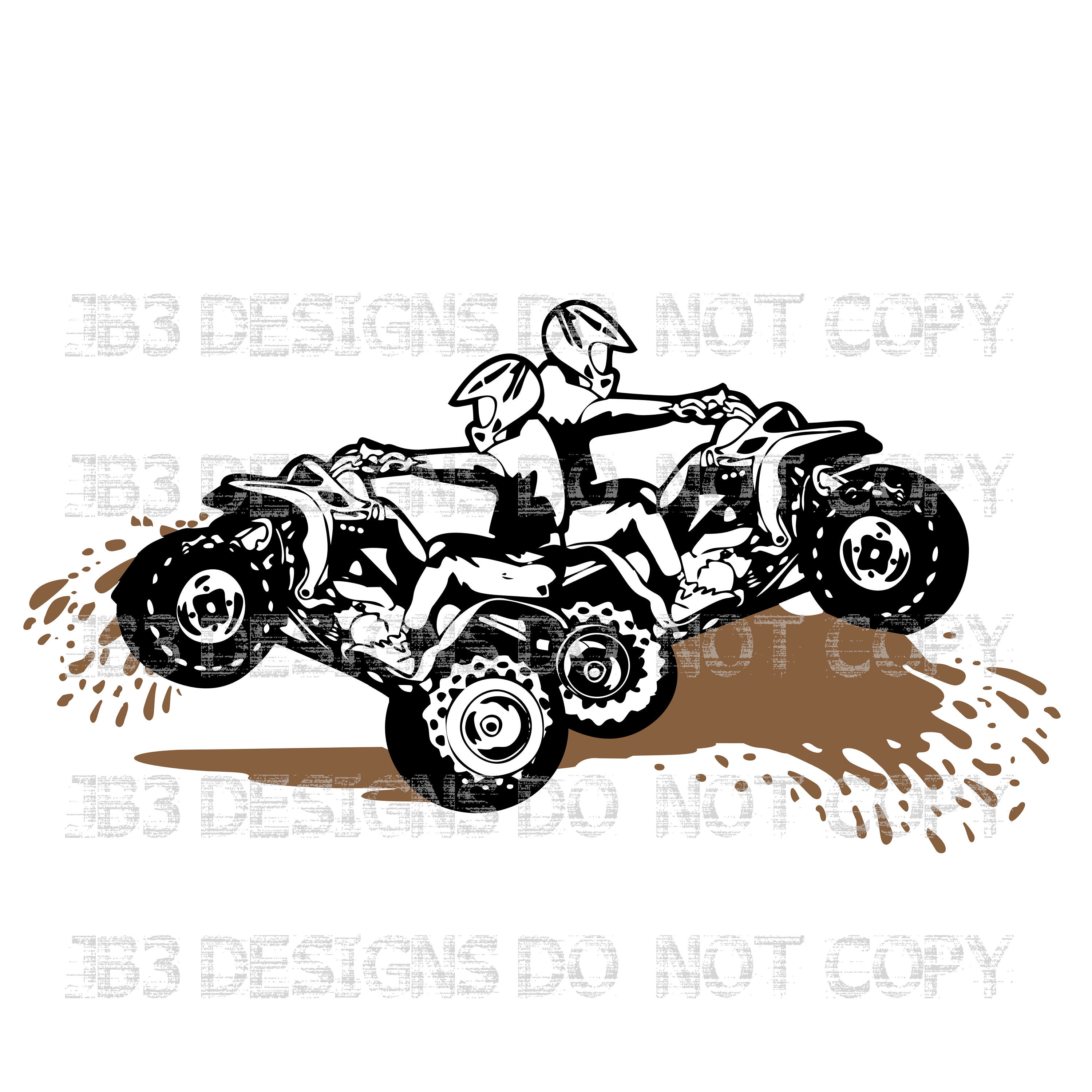 4 Wheeler ATV dirttrack dirt track SVG PNG Sublimation | Etsy