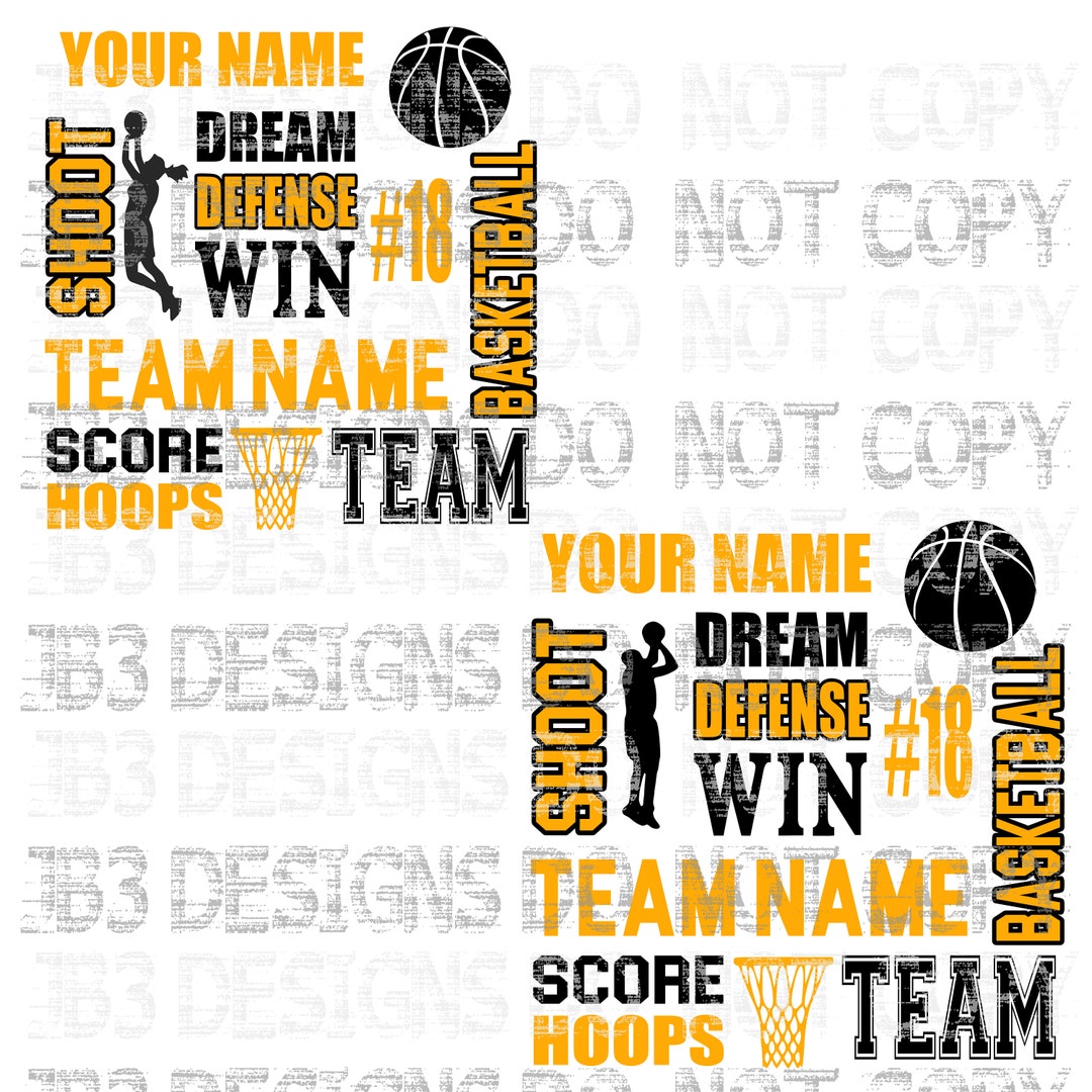 Basketball Girls and Boys Word Art SVG PNG Sublimation - Etsy