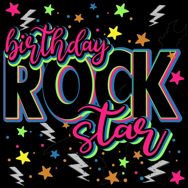 Rock Star Birthday - Etsy