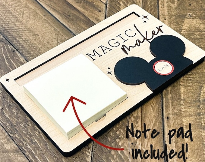 Magic Maker Disney Inspired Sticky Note & Pen Holder // Disney Teacher ...