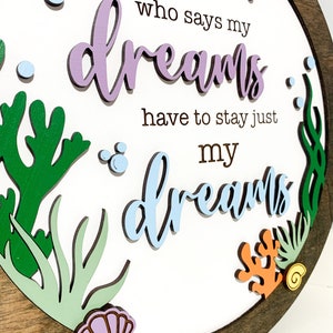 10" Little Mermaid Inspired Sign // Disney Wall Decor // Disney Baby ...