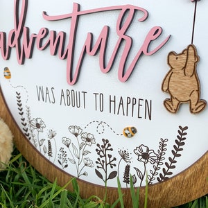 10" Winnie the Pooh Inspired Nursery Sign (6 Color Choices) // Disney ...