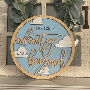 10" Toy Story Inspired Nursery Sign // Disney Nursery // Infinity ...