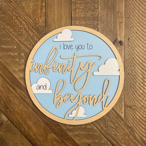 10" Toy Story Inspired Nursery Sign // Disney Nursery // Infinity ...