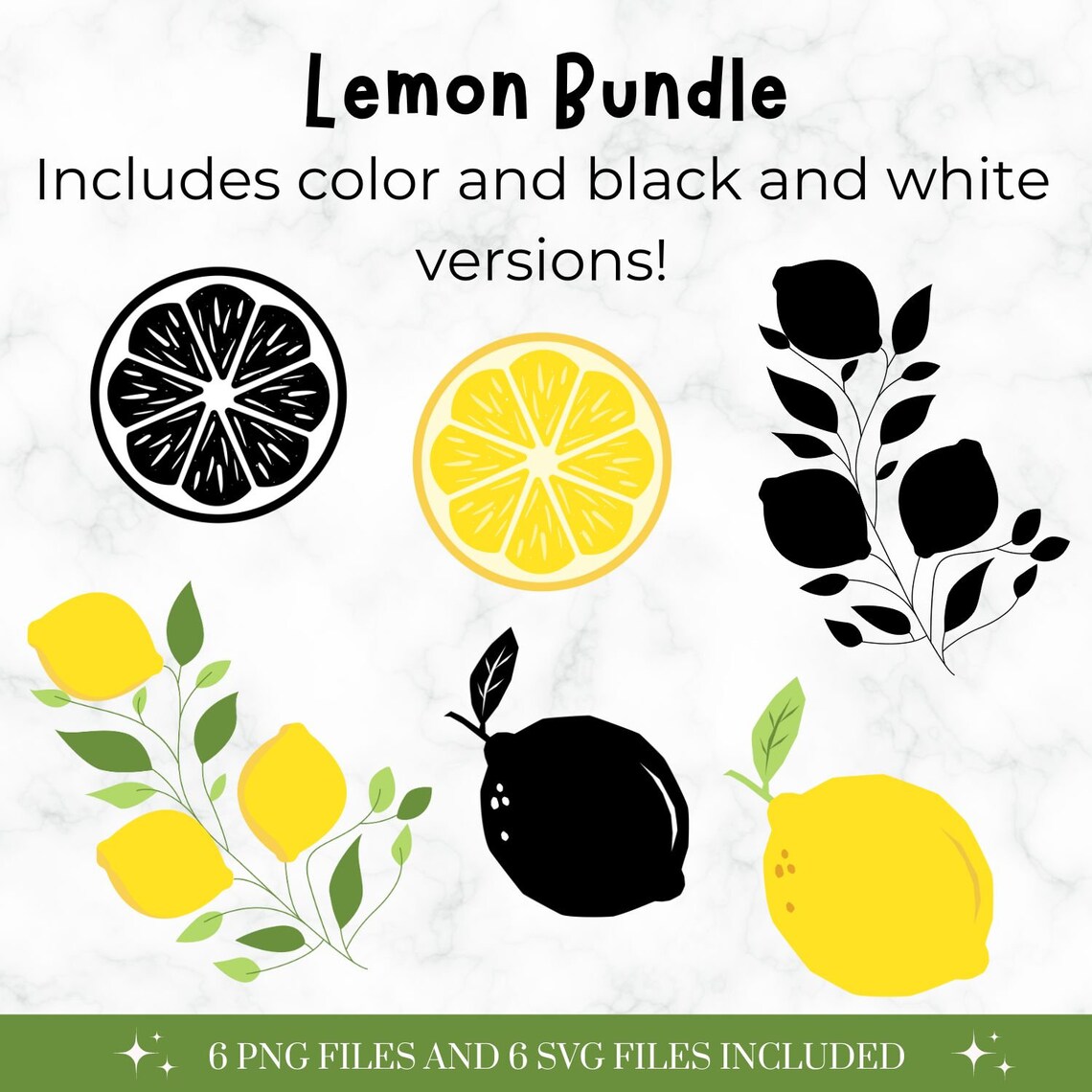 Lemon SVG Bundle - Cricut - Lemons PNG - Clipart - Cute Lemon Cricut ...