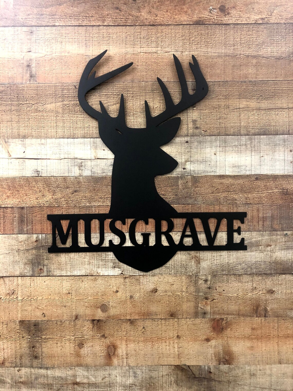 Whitetail Buck Monogram - Etsy