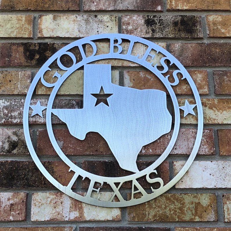 God Bless Texas Sign - Etsy