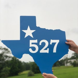 Custom Texas Address/ Name Sign - Etsy