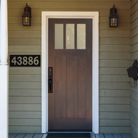 Horizontal Metal Address Sign Customized Metal Address Sign | Etsy