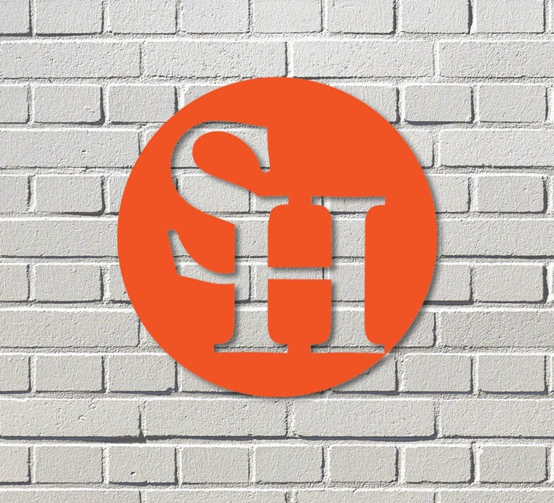 Sam Houston State SH in Circle Logo Metal Sign - Etsy