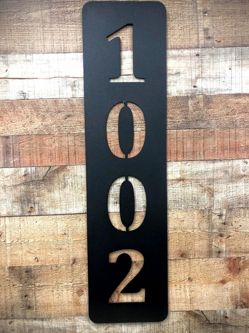 Vertical Address Sign - Etsy