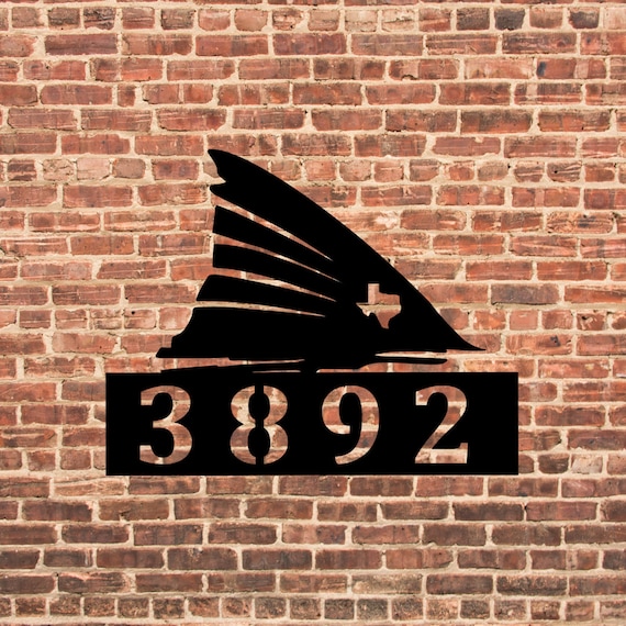 Redfish Tail Metal Address Sign | Etsy