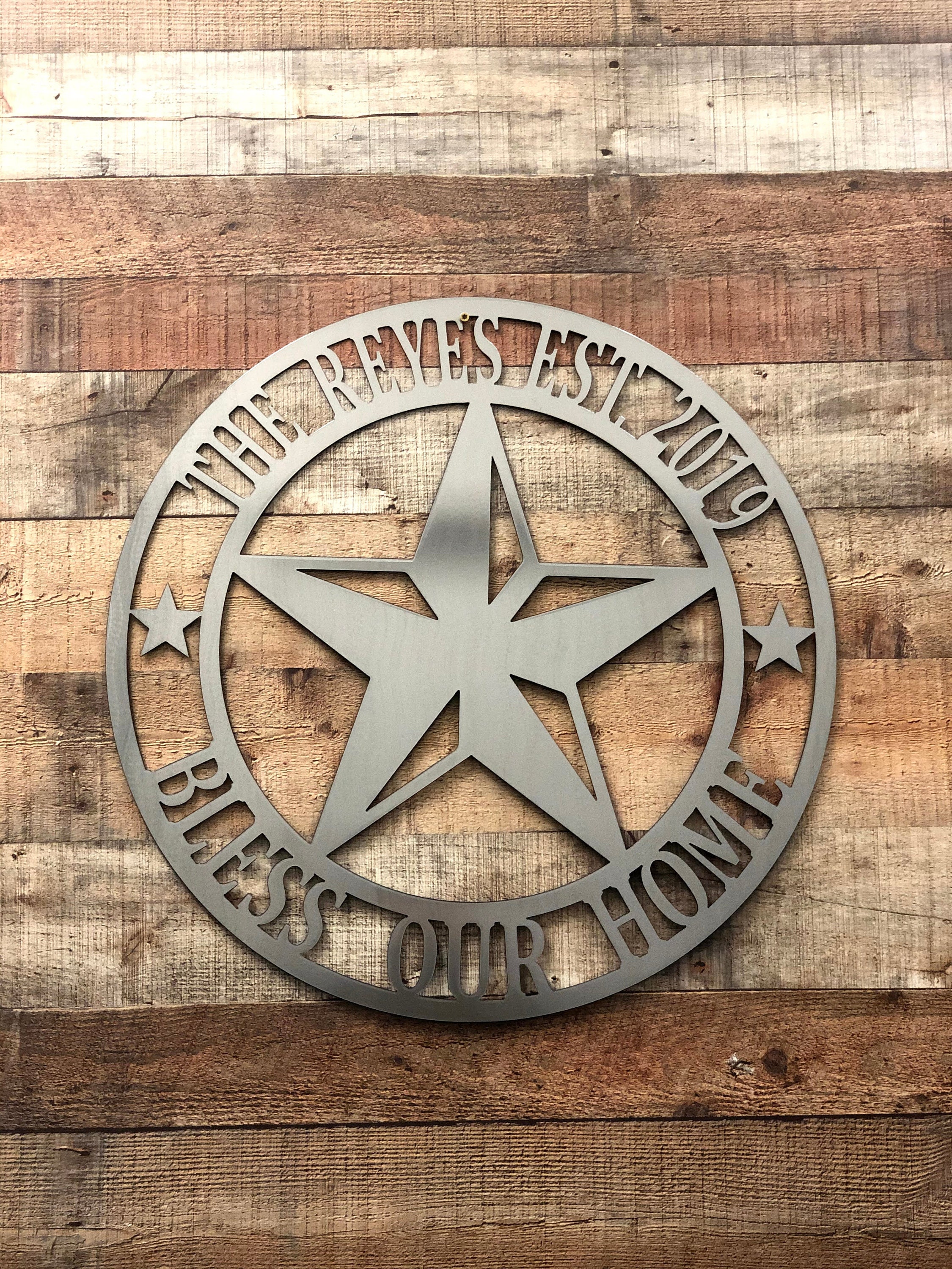 Texas Star Monogram #2 - Etsy