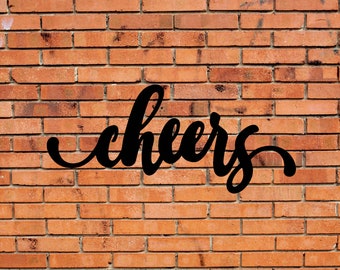 Cheers Sign - Etsy