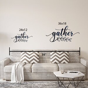 Large Metal Gather Sign for Kitchen Living or Dining Room | Farmhouse ...