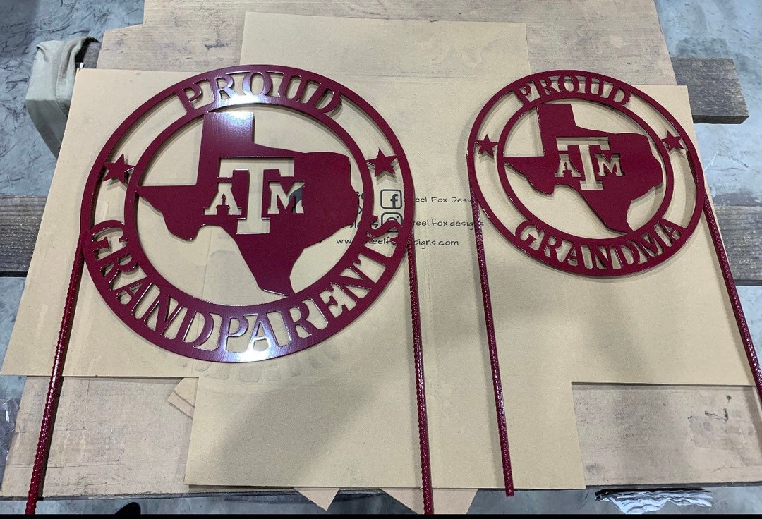 Aggie Yard Sign With Ground Stakes Cut From 12GA Steel - Etsy