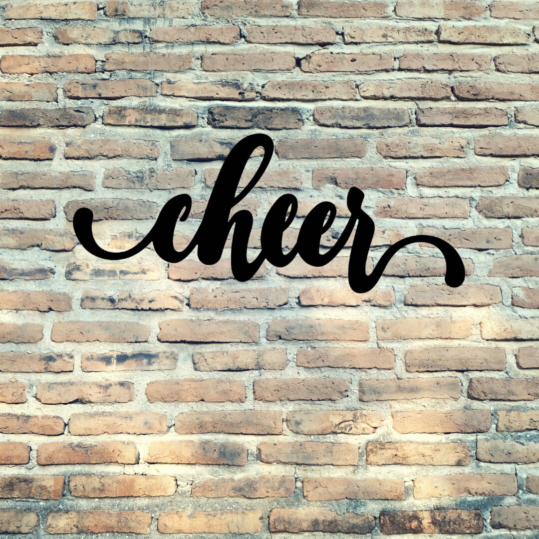 Cheer Sign - Etsy