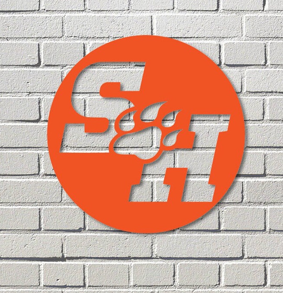 Sam Houston State Circle SH Logo Metal Sign - Etsy