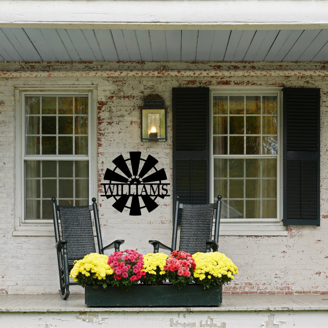 Windmill Monogram - Etsy