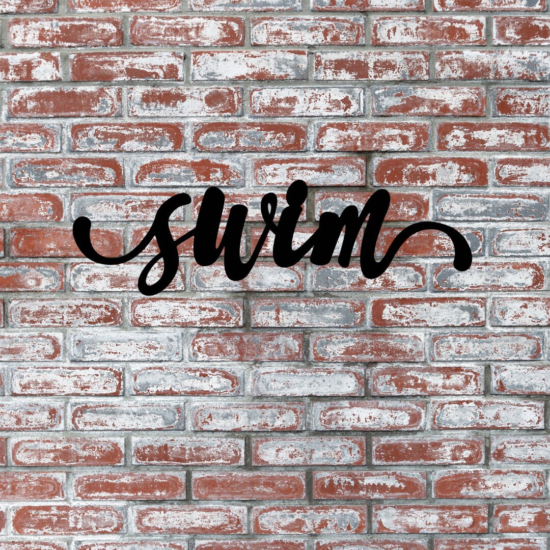Swim Sign - Etsy