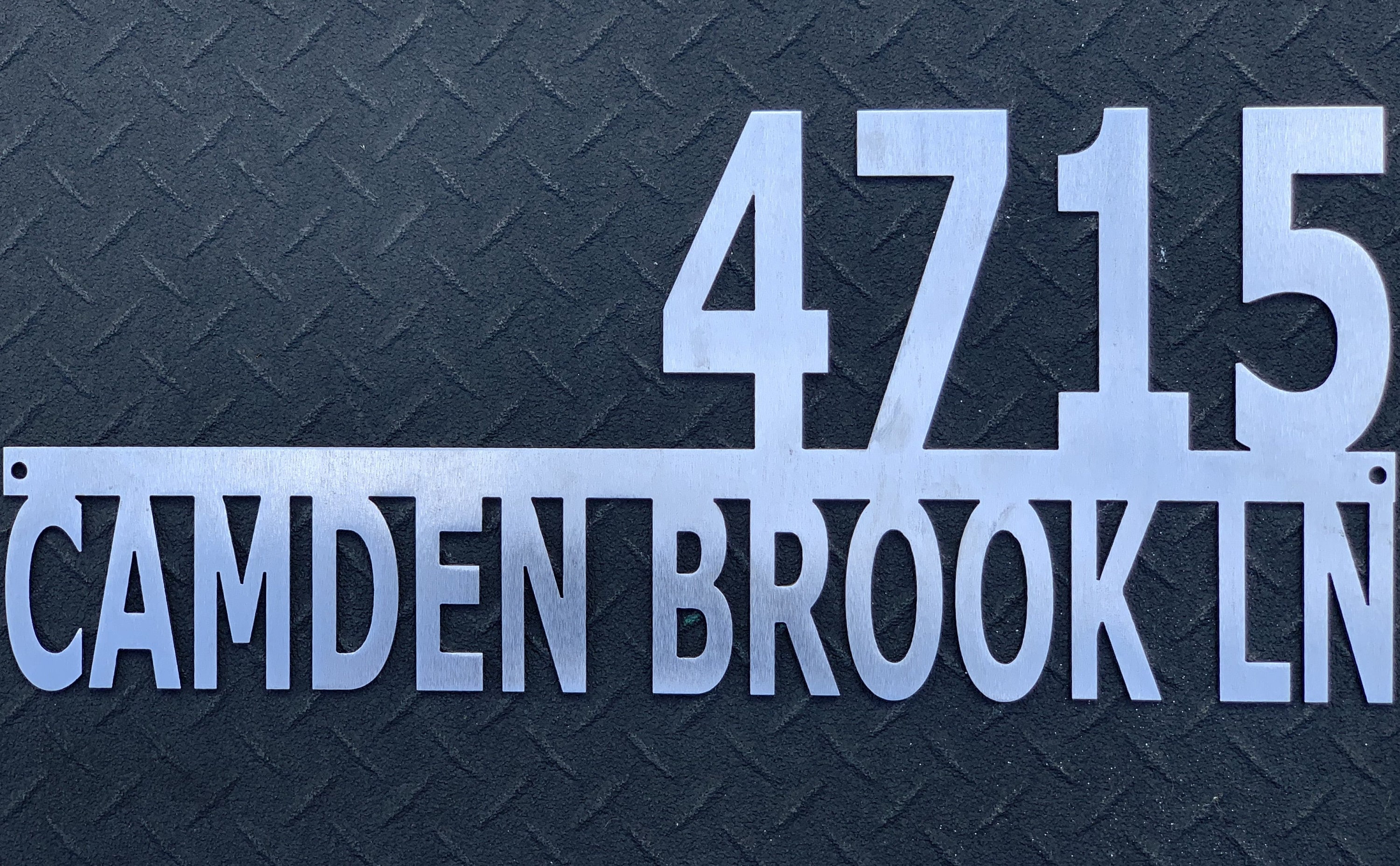 Two Line Address Sign House Numbers Personalized Metal Art | Etsy