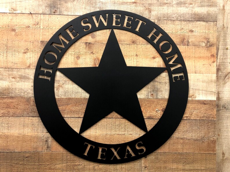Home Sweet Home Texas Sign - Etsy