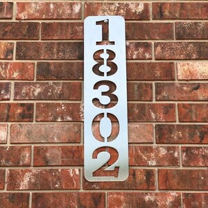 Vertical Address Sign - Etsy