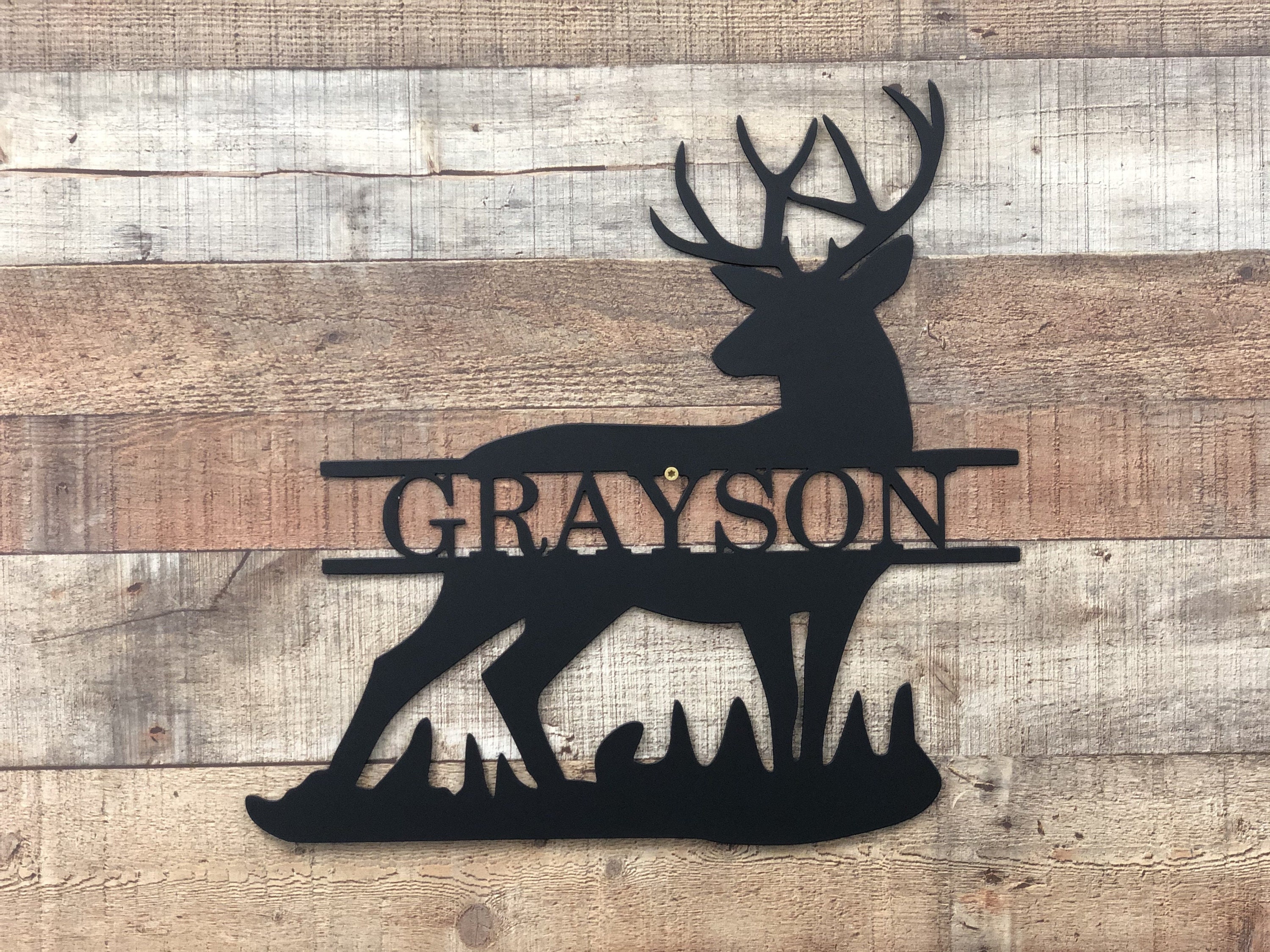 Whitetail Deer Monogram - Etsy