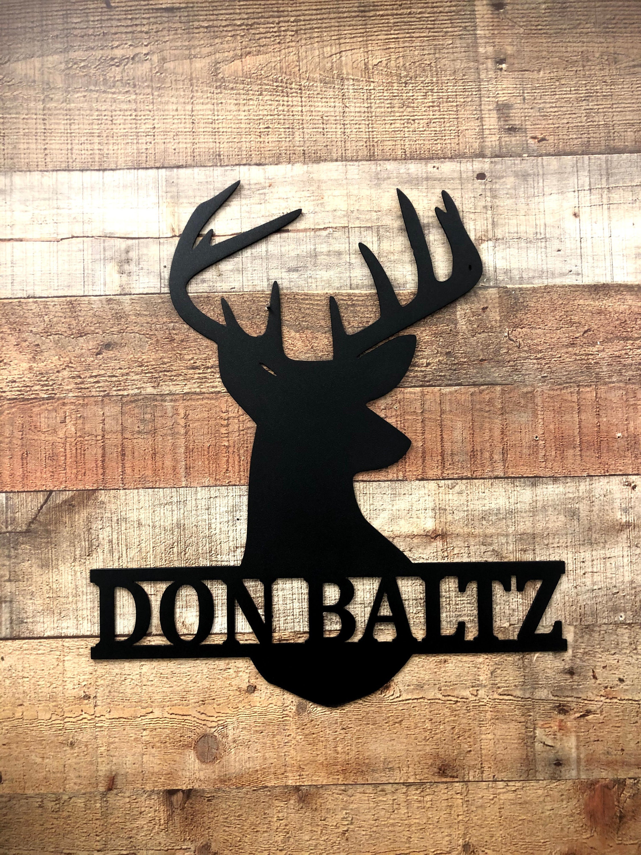 Whitetail Buck Monogram - Etsy