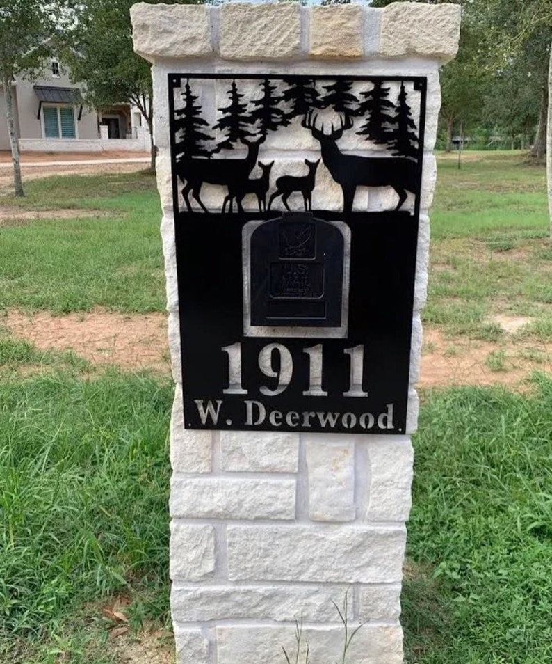 Wildlife Mailbox Surround Mailbox Decor Custom Mailbox Sign | Etsy